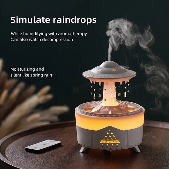 Rain Cloud Humidifier Water Drip with Remote Raindrop Humidifier Rain